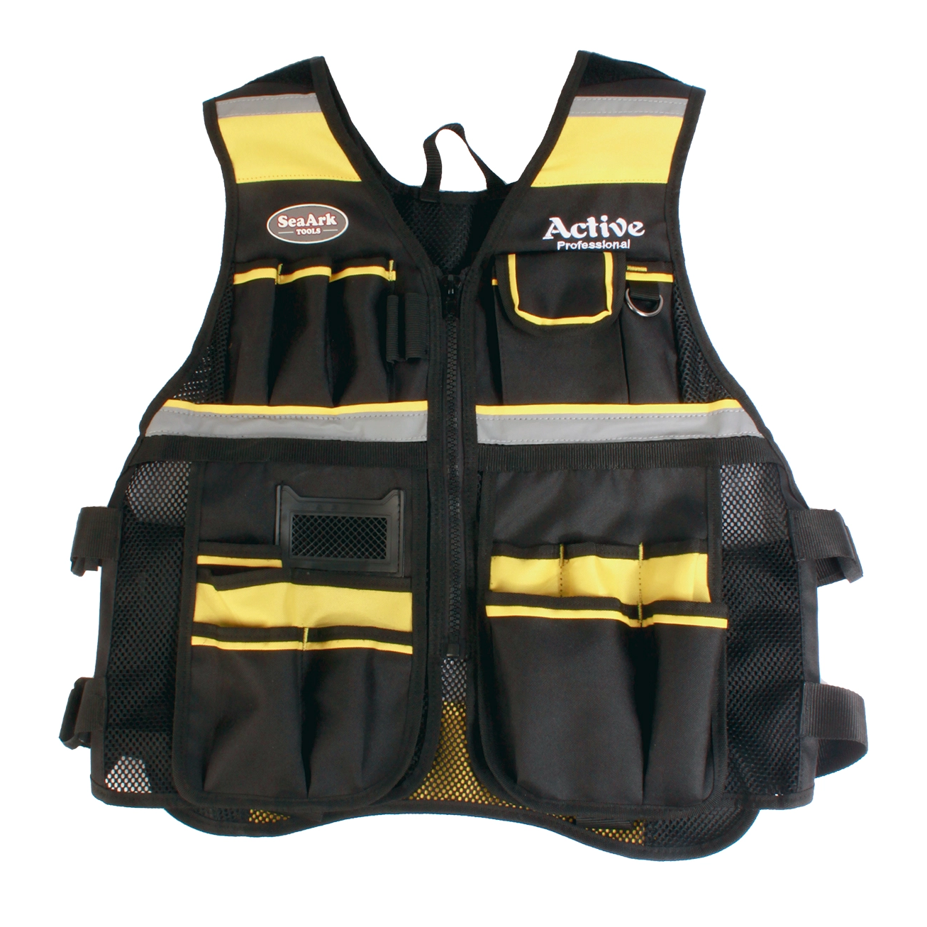 Work Vest for Men Reflective Vest Black Safety Vest for Men Tool Vest ...